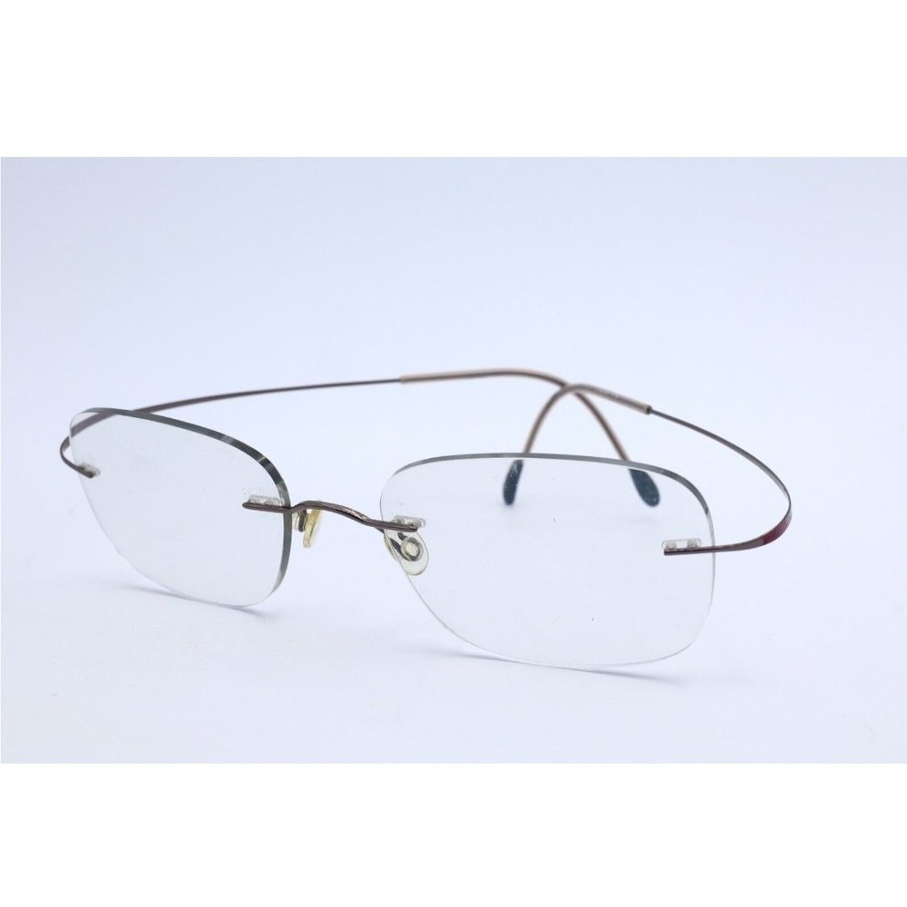 Silhouette Gunmetal Rimless Eyeglasses - Gem